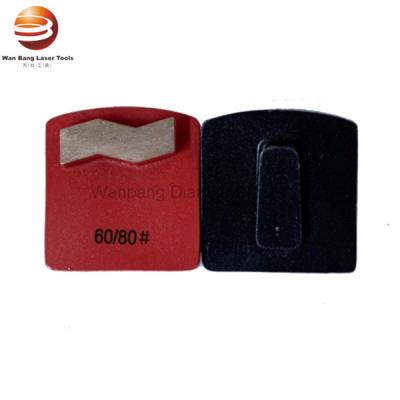 China Single Wave Segment Diamond Floor Grinding Shoes for sale