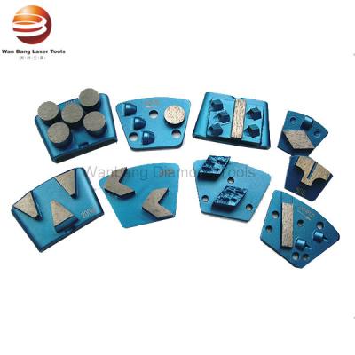China Customzied Color Abrasive Tool PCD Diamond Grinding Shoes for sale