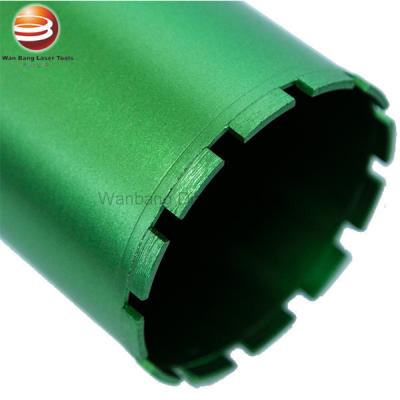 China Fast Drilling Flat Top Segmented Wet Diamond Core Drill Bits for sale