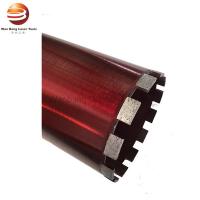 China Fast Drilling Flat Top Segmented Wet Diamond Core Drill Bits for sale