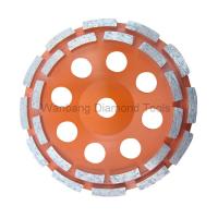 China 4 Inch 7 Inch Double Row Diamond Cup Grinding Wheel for sale