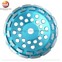 China Bowl Shaped Double Row Diamond Grinding Wheels 125mm 180mm For Asphalt for sale
