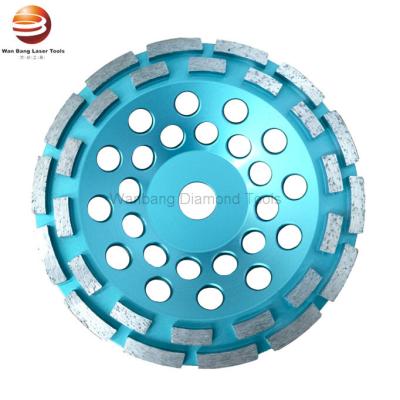 China 4 Inch 7 Inch Double Row Diamond Cup Grinding Wheel for sale