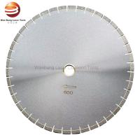 China 42 Seg Brazed 600mm Diamond Saw Blades For Granite Cutting for sale