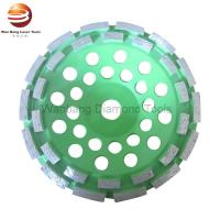 China Double Row Diamond Grinding Cup Wheels 180mm For Floor Removal for sale