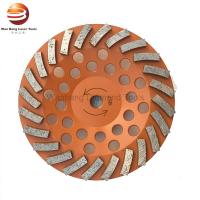 China 180mm Round Shaped Turbo Diamond Cup Wheels For Floor Grinding for sale