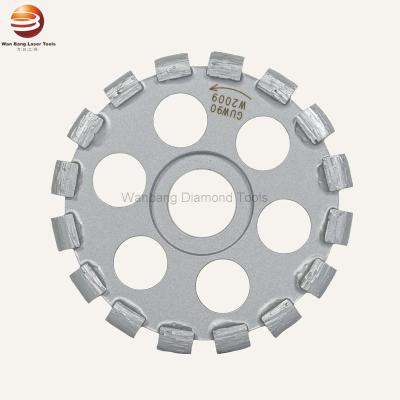 China Concrete Grooving Ground Segment Diamond Saw Blade High Frequency Welded 90mm for sale
