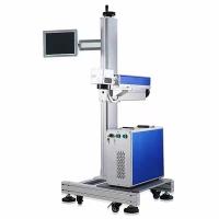 China 30W 50W Flying Laser Marking Machine Practical With Air Cooling for sale
