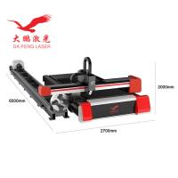 China Portable Gantry Type Pipe Laser Cutter , Iron Fiber Laser Tube Cutting Machine for sale