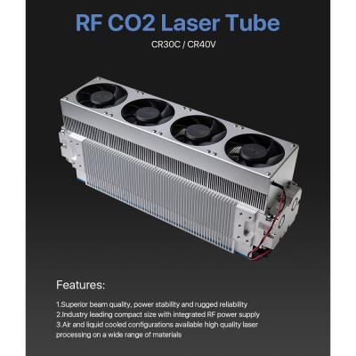 China Engraving Machine Laser Spare Parts , 30W 40W CO2 CRD Laser Tube for sale