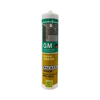 China WACKER GM Neutral-Curing Low Modulus Silicone Sealant with Primerless Adhesion for Glazing and Metal Applications for sale