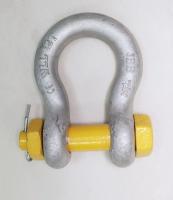 China Anfeng JBB-12 Yellow Safety Bolt Shackle - 12 Tonne WLL, 1-1/4