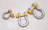 China Bolt Type Shackle 12T WLL 5.4x MBL Heavy Duty Carbon Steel Hot Dip Galvanized for sale