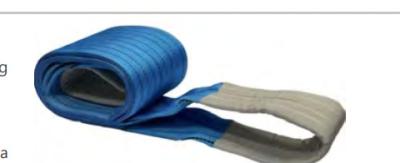 China 4 Tonne Flat Polyester Eye And Eye Webbing Sling Four Layers for sale