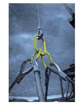 China Galvanized Steel 48mm 4 Leg Wire Rope Sling Assembly 1770 MPa with Shackle and Master Links for sale