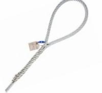 China Galvanized Steel Hand Spliced Wire Rope Sling Assembly Fibre Core 6x19 1670 MPa for sale