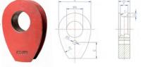 China GB/T 5974.2 ISO 9001 Cast Steel Solid Wire Rope Thimble 32mm for Rigging Protection for sale