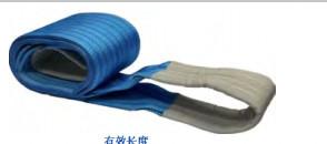 China Anfeng Polyester Webbing Sling 25mm Width 2T Breaking Strength Flat Eye End Fittings Length 1m-50m for sale