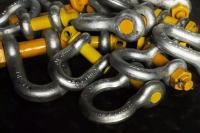 China Galvanized Sling Hardware JBB-12 Shackles - 12 Tonne WLL, 0.22-318 kg Weight Range, CE/ISO9001 Certified for sale