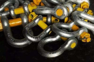 China Galvanized Sling Hardware JBB-12 Shackles - 12 Tonne WLL, 0.22-318 kg Weight Range, CE/ISO9001 Certified for sale