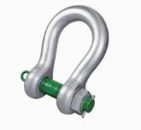 China G2130 Steel Bolt Type Bow Shackle Grade 6 Alloy Steel 1/2 inch 2 Ton WLL Lifting Rigging for sale