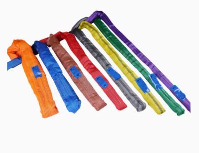 China Heavy Duty 5 Ton Polyester Round Slings for Industrial Lifting 6 to 1 Safety Factor for sale