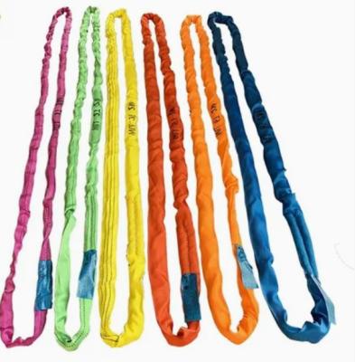 China 5 Tonne Eye Polyester Round Sling Heavy-Duty Lifting Solution for sale