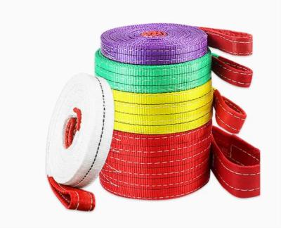 China 12 Tonne Endless Polyester Webbing Sling Heavy Lift EN 1492-2 Certified for sale