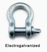 China Heavy Duty Sling Shackles 12 Tonne WLL 1-1/4 Inch Carbon Steel Safety Bolt for sale
