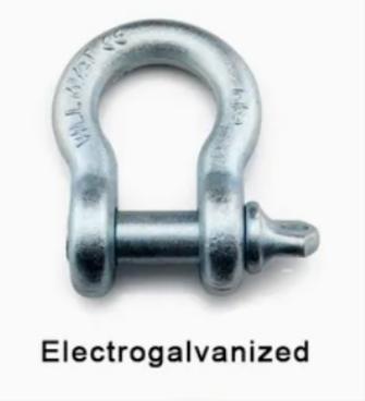 China Heavy Duty Sling Shackles 12 Tonne WLL 1-1/4 Inch Carbon Steel Safety Bolt for sale