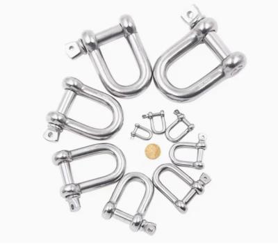 China Marine D-Type Joint Anchor Chain End Shackle 1T-100T WLL Hot-Dip Galvanized for sale
