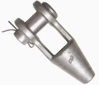 China G416 Galvanized Open Spelter Wire Rope Socket with Cotter Pin – High-Strength Rigging Solution for sale