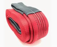 China Heavy Duty Lifting Belt 5 Ton Tubular Pipe Lifting Webbing Slings 3 Inch Width for sale