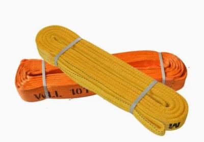 China Double Sleeve Polyester Endless Round Sling 2T x 2m Heavy Duty Lifting Belt for sale