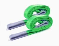 China EN1492-1 Polyester Double Ply Lifting Webbing Sling 1T to 20T WLL Durable for sale