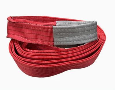 China High-Quality Lifting Webbing Sling Safety Factor 6:1 7:1 Eye to Eye Design Polyester 1T to 50T for sale