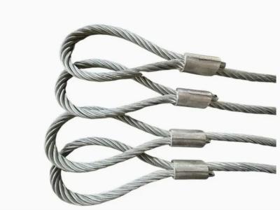 China Wooden Wheel Wire Rope Sling 2mm-28mm Diameter Hot-Dip Galvanized for Heavy Lifting Applications for sale