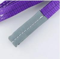China Blue Polyester Webbing Sling 240mm 16000kg WLL Endless Lifting Sling 6:1 Safety Factor for sale
