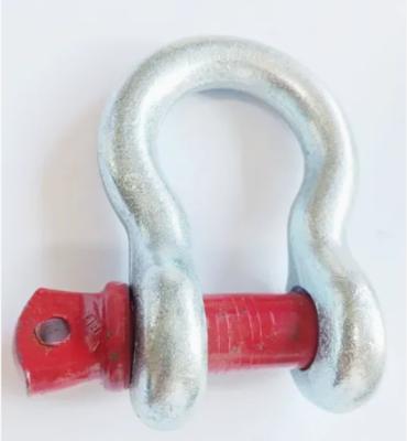 China Anfeng Screw Pin Shackle ASME B30.26 6x WLL Hot-Dip Galvanized Carbon Steel Lifting Rigging for sale
