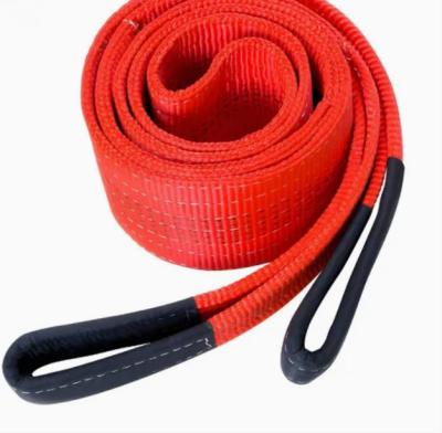 China EN 1492-2 Certified 10 Ton Polyester Flat Eye and Eye Webbing Sling for Heavy Lifting for sale