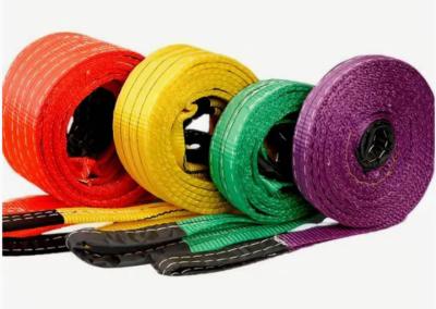 China CE Certified Polyester Webbing Sling 1t to 15t Capacity UV Resistant Agricultural Lifting for sale