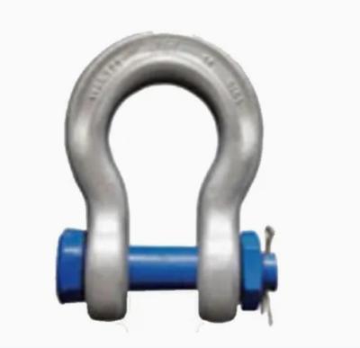 China G209 Hot-Dip Galvanized Bow Shackle CE CNC Certified 1 Inch 25mm 2 Ton WLL for sale