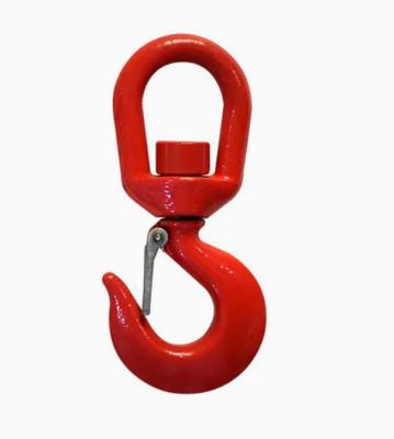 China G80 Alloy Steel Self-Locking Safety Hook 1T-32T Working Load Limit with Automatic Locking Mechanism for sale