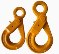 China G80 Self-Locking Safety Hook 2 Ton WLL Alloy Steel Lifting Hook with Eye for sale