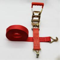 China Polyester Lifting Sling with Ratchet Tie Down 2-in-1 10000 lbs Heavy Duty Cargo Securement for sale
