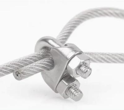 China Forged Steel US Type Malleable Wire Rope Clip 6mm to 25mm Drop Forged for sale