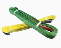 China High Strength Polyester Webbing Sling 2T to 50T Load Capacity Custom OEM Lifting Slings for sale