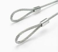 China Galvanized Steel Wire Rope Sling 8mm-52mm with Thimble Ends Custom Length Heavy Duty Lifting for sale