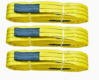 China 3 Ton CE GS Certified Duplex Double Ply Polyester Eye to Eye Flat Lifting Webbing Sling Belt 60mm for sale