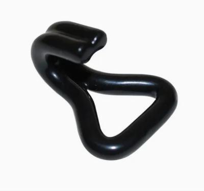 China Rubber Coated Double J Hook 5000 lbs Breaking Strength for Ratchet Tie Down Straps for sale
